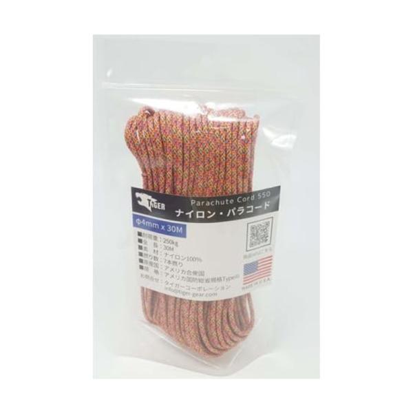 【商品名】　タイガー魔法瓶 パラコード ジェリービーンズ 30m×4mm S-2281c 【商品説明】　・?p???V???[?g??g?p????????i?C?????????v????[?v????B・?t???F?W?b?p?[??...