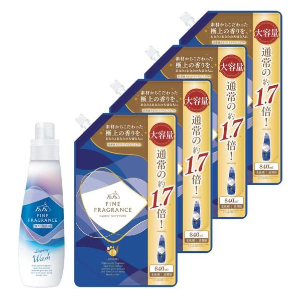 【商品名】　ファーファ 洗濯用 液体 洗剤 ファイン フレグランス レイヤリング ウォッシュ クラッシー ソープ の香り 本体 (600g) + 柔軟剤 【商品説明】　・JAN?R?[?h : ???t??????@?{??@4902135...