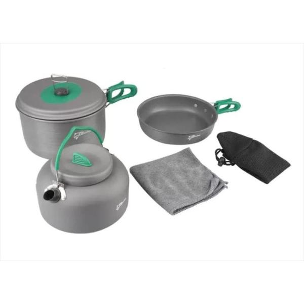 【商品名】　Coho コーホー キャンプ用クッカーセット 【商品説明】　・?E?A???}?C?g???H・?E?L?????v??s?N?j?b?N??K?????????y?Z?b?g???e?z?E2.2L ?|?b?g?E19cm?...
