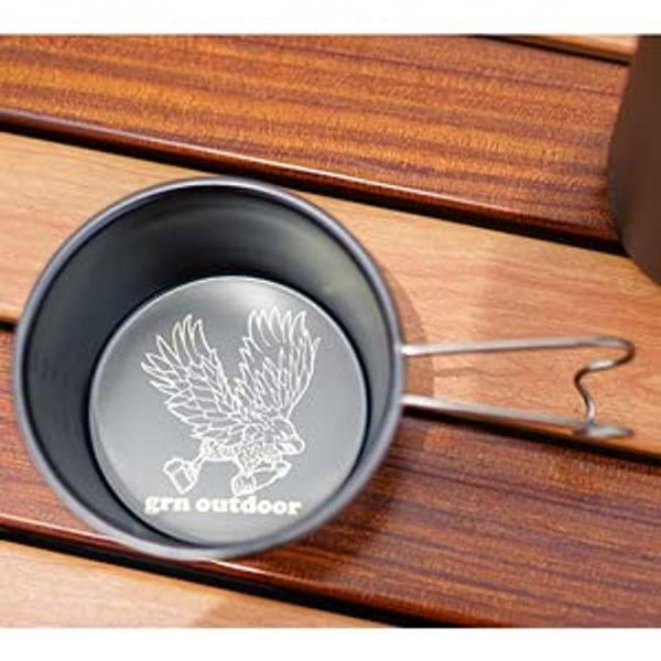 【商品名】　grn outdoor(ジーアールエヌアウトドア) キャンプ 食器 SomAsiera cup somablack FUKA 300ml 2 【商品説明】　 【サイズ】　高さ : 5.80 cm　横幅 : 10.70 cm　奥行...