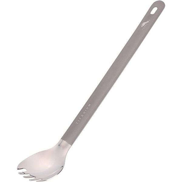 【商品名】　TOAKS Titanium Long Spoon or Spork with Polished Bowl Ultralight Spork 【商品説明】　・DURABLE, HEALTHY AND ENVIRONMENTALL...