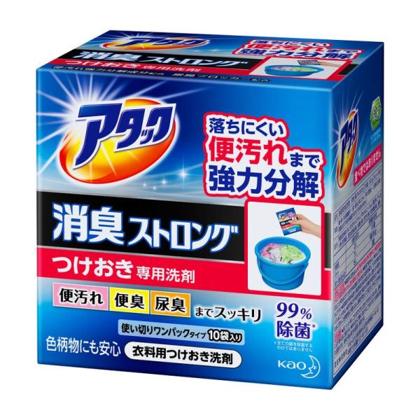 【商品名】　消臭ストロング アタック 衣料用洗剤 つけおき用 350g 【商品説明】　・???e??:350g・???i?T?C?Y (???~???s?~????) :110?~85?~110 【サイズ】　高さ : 8.80 cm　横幅 ...