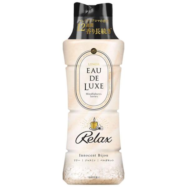 【商品名】　レノアオードリュクス ビーズ マインドフルネスシリーズ リラックス イノセントビジュの香り 本体 520mL 【商品説明】　・100?l??85?l???????b?N?X??C?????????????B* *????????...