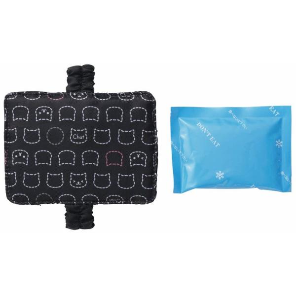【商品名】　トルネ 保冷剤ケース シンプルキャット ブラック P-3320 【商品説明】　・?{??T?C?Y:??9.5?~13?~3cm・????t・???:?{??/?|???G?X?e???A????O??/?i?C?????E?|...