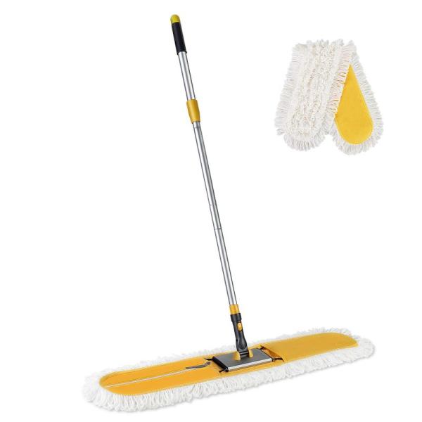 【商品名】　Cleanhome 業務用モップ 90cm幅 フロアモツプ 水拭き 乾拭き 除塵モップ フローリング?幅広い?体育館モップ 交換用マイクロフ 【商品説明】　・?y360?x??]???b?v?z?F360?x??]???b?v?...