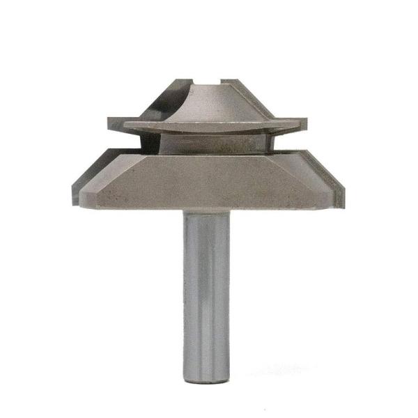 【商品名】　ルーター ビット ４５度 ロックマイター （大） 12mm軸 Microtungsten carbide dm305203 【商品説明】　・6mm、6.35mm、12.7mm専用電動ルーターでは使用できません。・軸径12mm・電...