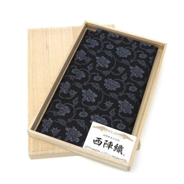 【商品名】　最高級正絹金封ふくさ 西陣織り 桐箱入り 黒 牡丹唐草 入れない 【商品説明】　・弔事の正絹西陣織金封ふくさ。・正絹西陣織金封ふくさ お悔やみ事:黒:牡丹唐草 桐箱入り サイズ ふくさ:各約20cm×12cm 素材 表地:絹10...