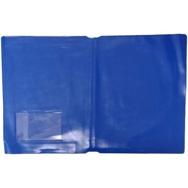 【商品名】　J-7マチ車検証入れ(ディーラー仕様) 無地 名刺入れ1個付 25枚セット (青)車検証ケース 【商品説明】　・1 Set of 25 Blue Fabric・Gusseted Car Examination Box with ...