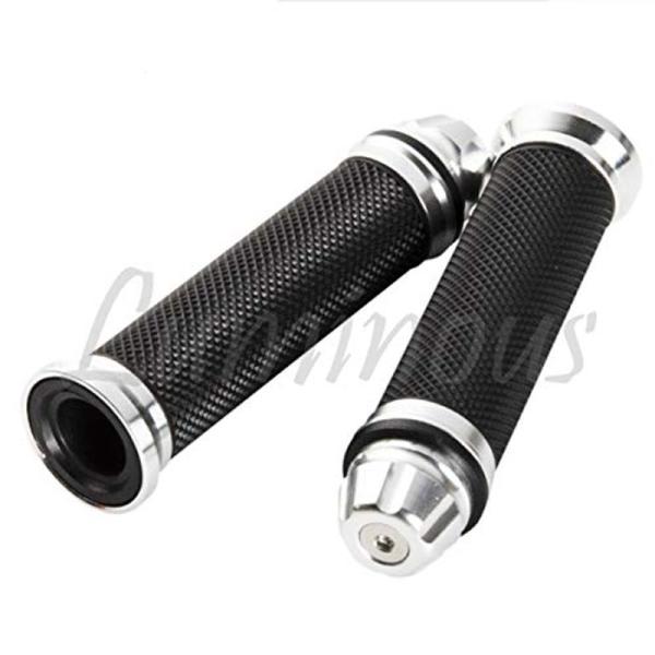 【商品名】　アルミ製 ハンドル グリップ 22.2mm バーエンド 一体型 銀 CBR250R MC17 MC41 CBR250RR MC51 CBR4 【商品説明】　・CBR250R MC17 MC41 CBR250RR MC51 CBR...