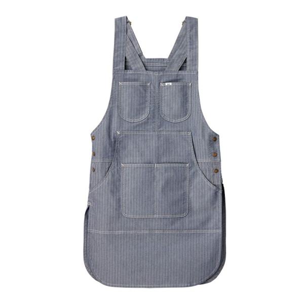 【商品名】　ボンマックス LCK79013オーバーオールのディティールを加えたチュニックエプロン 28ブルー Sサイズ 【商品説明】　・お手入れ方法:手洗い・バックルで調整可能な肩ひも・出し入れしやすいカンガルーポケット・割烹着を改良し、オ...