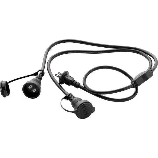【商品名】　タカショー コンセント 屋外用 2分岐ケーブル1m 1500W LSO-22 コンセント アクセサリー ガーデンライト 屋外 led ガーデ 【商品説明】　・1つのコンセントから2口に分岐。・2口の合計ワット数:約1500Wまで...