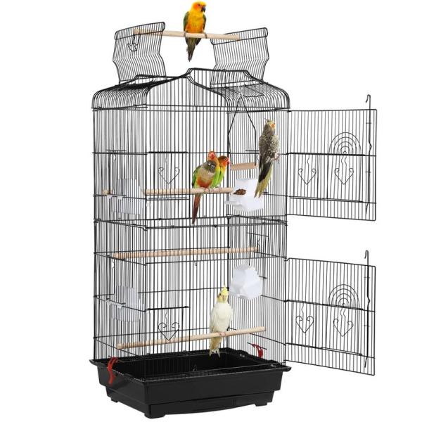 【商品名】　Yaheetech 鳥かご 鳥ケージ 大型 高強度 複数飼い 豪華ケージ 大きい 鳥小屋 スタンド付きバードケージ ブランコ付き フルハウス 【商品説明】　・?y?G?T????????z????Z?L?Z?C?C???R?P?...