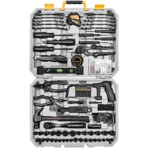 【商品名】　DEKO 218点組 工具セット ホームツールセット 家庭用 ツールセット 日曜大工 DIYセット 作業工具セット 家具の組み立て 住まいの 【商品説明】　・???y24?????i?????z???X????c?[???L?b...