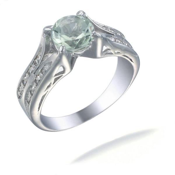 【商品名】　Vir Jewels, リング レディース シルバー Ag925 グリーン アメジスト, リングサイズ18 【商品説明】　 【サイズ】　高さ : 3.60 cm　横幅 : 4.00 cm　奥行 : 7.60 cm　重量 : 20...