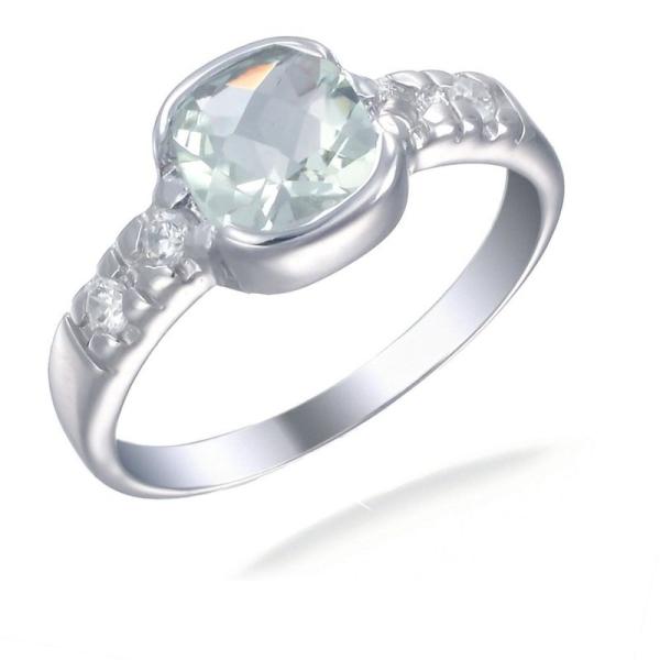 【商品名】　Vir Jewels, リング レディース シルバー Ag925 グリーン アメジスト 1.9 CT, リングサイズ16 【商品説明】　 【サイズ】　高さ : 3.80 cm　横幅 : 4.60 cm　奥行 : 7.00 cm　...