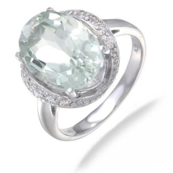 【商品名】　Vir Jewels, リング レディース シルバー Ag925 グリーン アメジスト 5 CT, リングサイズ18 【商品説明】　 【サイズ】　高さ : 4.60 cm　横幅 : 5.60 cm　奥行 : 6.00 cm　重量...