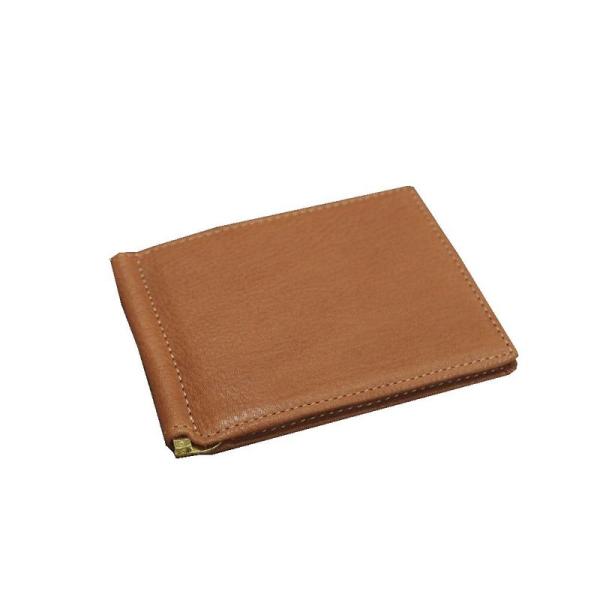 【商品名】　J.cuir ヌメ革マネークリップ(札ばさみ) (キャメル) 【商品説明】　 【サイズ】　高さ : 2.00 cm　横幅 : 9.00 cm　奥行 : 12.50 cm　重量 : 80.0 g　※梱包時のサイズとなります。商品自...