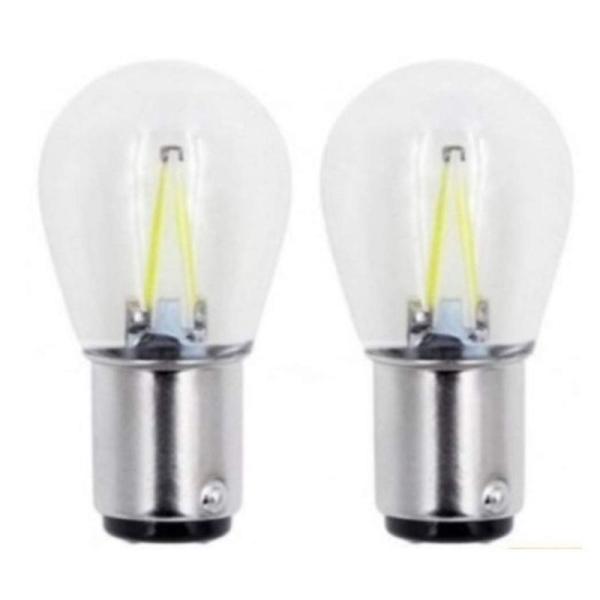 【商品名】　S25 BAY15d 1157 電球型 電球色 暖色 LED ブレーキ テールランプ ダブル球 2個 旧車 CB 【商品説明】　・BAY15d(テール/ブレーキのダブル球)：ピン位置：段違い・サイズ ： 4.9 cm x 2.5...