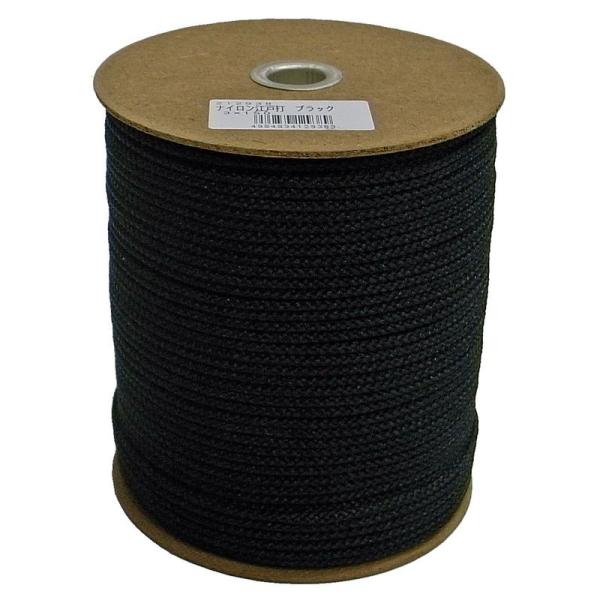 【商品名】　まつうら工業 ナイロン製 江戸打ちひも 太さ約3mm 長さ150m 黒 ボビン巻 【商品説明】　・カラー:黒・サイズ:3mm×150mボビン巻・仕様:約3ミリ 【サイズ】　高さ : 14.00 cm　横幅 : 15.80 cm　...