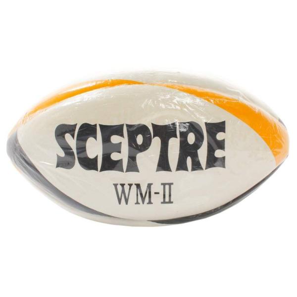 【商品名】　SCEPTRE(セプター) ラグビー ボール ワールドモデル WM-2 レースレス SP13C 【商品説明】　・カラー:ネイビー×ターコイズブルー・サイズ:長さ/280~300mm、縦の周囲/740~770mm、横の周囲/580...