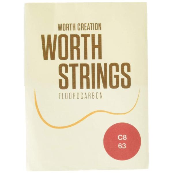 【商品名】　Worth Strings C8 ウクレレ弦 クリア8弦 63インチ フロロカーボン 【商品説明】　・カラー:クリア・弦長:63インチ 【サイズ】　高さ : 1.00 cm　横幅 : 9.00 cm　奥行 : 13.50 cm　...