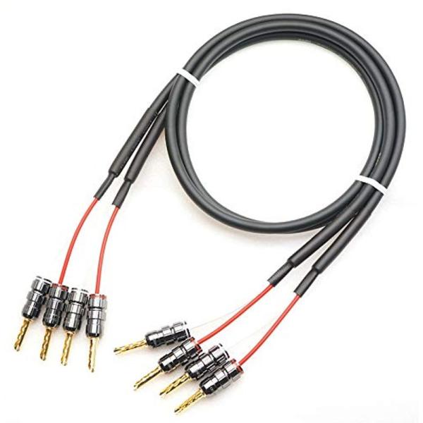 【商品名】　SAEC サエク SPC-650 PC-Triple C導体 2本ペア ベリリウム銅製 金メッキ バナナプラグ付 スピーカーケーブル (0. 【商品説明】　・ケーブル:SAECコマース SPC-650 PC-Triple C導体...