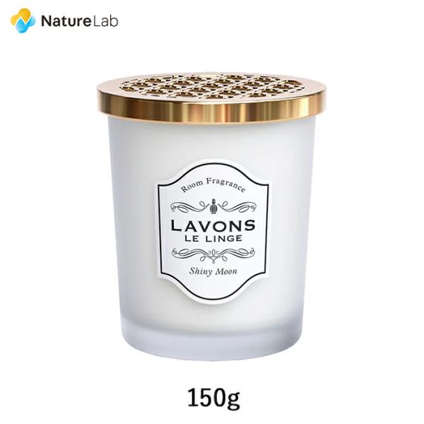 ■商品名：ラボン lavons 部屋用 芳香剤 シャイニームーンの香り ■内容量：150g■商品説明お部屋空間にラボンの香りが広がるゲルタイプのルームフレグランス。重厚なガラス容器にゴールドキャップの高級感あるデザインです。さりげない甘さが...