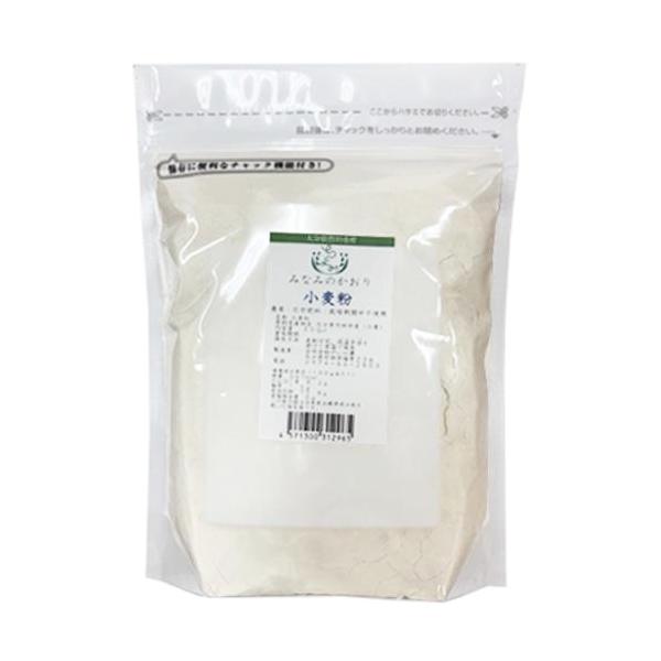 40年無農薬・化学肥料不使用の自然農法で栽培された大分県産の小麦粉（薄力粉）は、ミナミノカオリの特長である小麦の香りと甘味をしっかりと感じられる一品です。