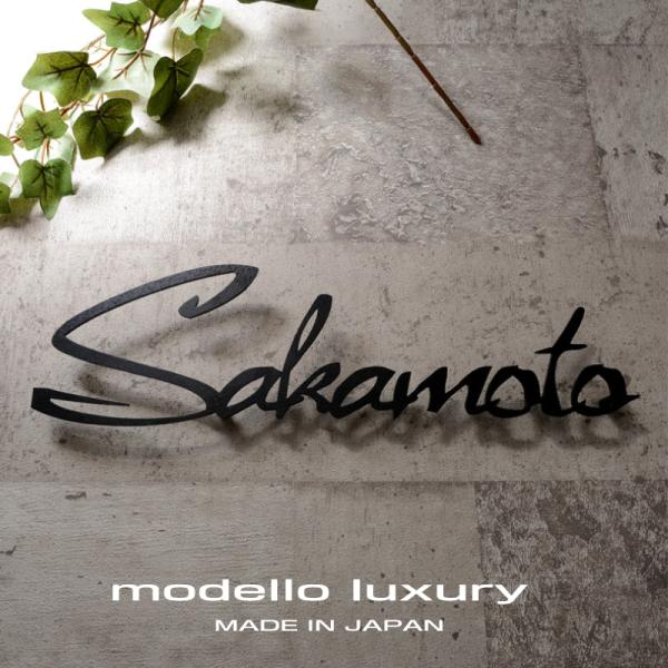 【発売日：2020年02月21日】表札【エクリチュール ヌーヴェル】・材質：ステンレス(SUS304) 3mm厚・取付方法：化粧ビスタイプ/ピンタイプ・基本サイズ：幅250mm〜350mm前後　　　　　　　高さ80mm〜130mm前後　　　...