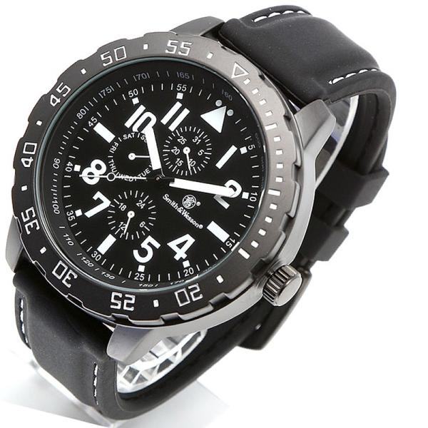 ■カラー:ブラック×ホワイト ■ジャンル:フィールドギア/アウトドアウォッチ・時計/ミリタリーウォッチ・時計 ■メーカー: Smith&amp;Wesson(スミス&amp;ウェッソン)  ○関連ワード:ウォッチ