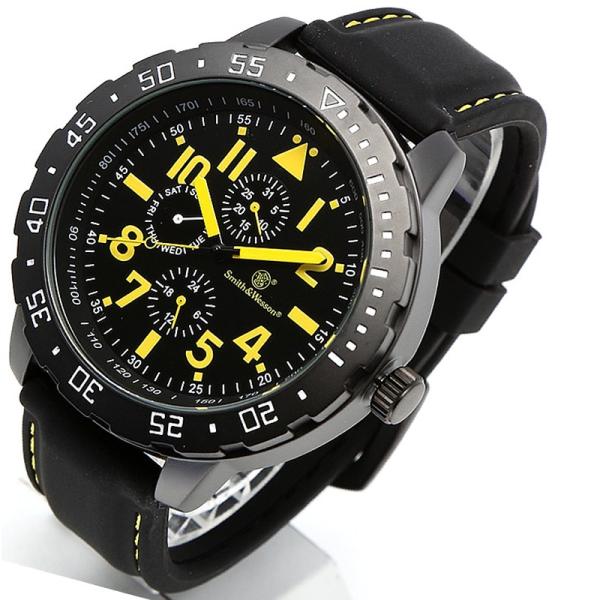 ■カラー:ブラック×イエロー ■ジャンル:フィールドギア/アウトドアウォッチ・時計/ミリタリーウォッチ・時計 ■メーカー: Smith&amp;Wesson(スミス&amp;ウェッソン)  ○関連ワード:ウォッチ