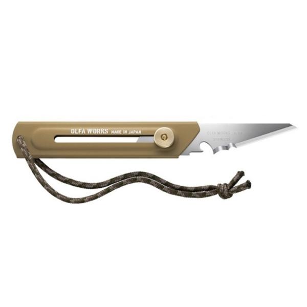 ■カラー:サンドベージュ ■ジャンル:ナイフ(刃物)/アウトドアナイフ/ミニナイフ ■メーカー: オルファワークス(OLFAWORKS) 【特集区分】●外遊び用アイテム ○関連ワード:防災 災害対策