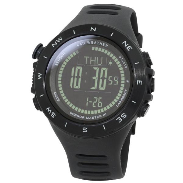 ■カラー:ブラック(白刻印)×反転液晶 ■ジャンル:フィールドギア/アウトドアウォッチ・時計/トレッキング、登山用ウォッチ・時計 ■メーカー: LAD WEATHER(ラドウェザー)  ○関連ワード:ウォッチ