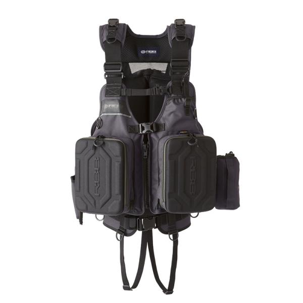 【発売日：2026年04月29日】■カラー:チャコール ■ジャンル:ウェーダー・ウェーディングシューズ/フローティングベスト(ゲームベスト)/タックル収納付き ■メーカー: リバレイ RBB 【特集区分】●フィッシング2026新製品【商品カ...