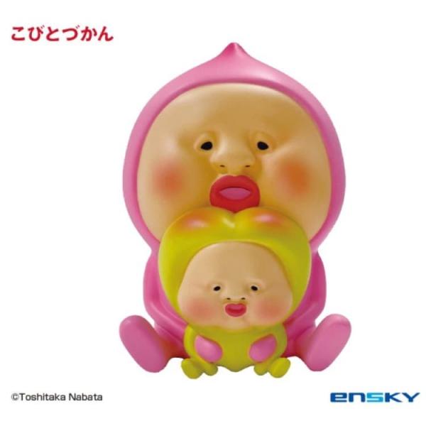 エンスカイ こびとづかん ソフビタイムシリーズ コインバンク【カクレモモジリとスモモノウチ】ST-13CB