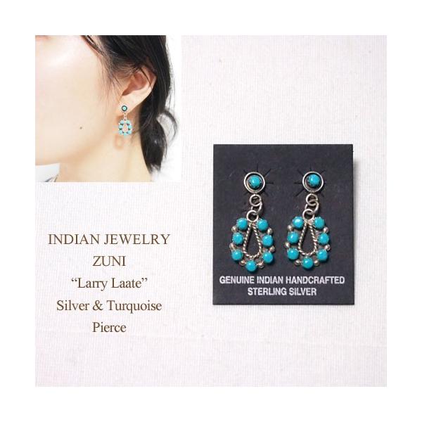 インディアンジュエリー ズニ "Larry Laate" ペティットポイント キャッチ ピアスINDIAN JEWELRY ZUNI　Silver Pierceメール便可アメリカ、ニューメキシコからインディアンジュエリーの入荷です。８粒の小...