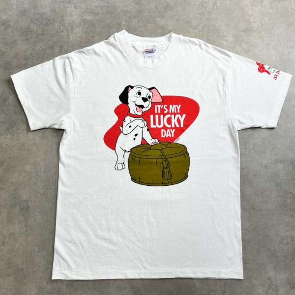 ◆商品説明◆1995年 ウォルトディズニー 1995 クラシックコレクション 1995年10月21、22日 オープンハウス開催時の「101 DALMATIANS PUPPY」キャラクターTシャツです。HANESボディコピーライト有りMade...