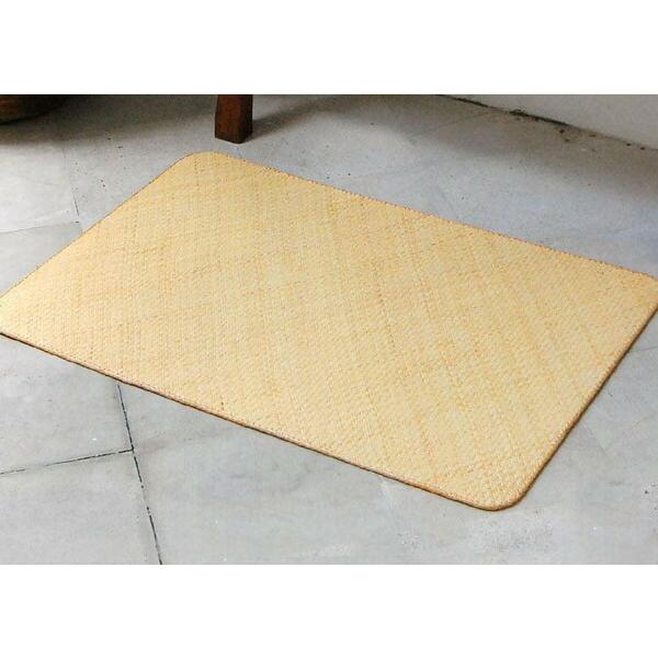 籐 ラタン ウッドカーペット ダイニングラグ アジアン フローリング マット フローリング材 床材 夏用 フローリングカーペット 置くだけ 畳の上 傷防止 はめ込み 和室 diy 男前インテリア 新生活 賃貸 防音 タイルカーペット