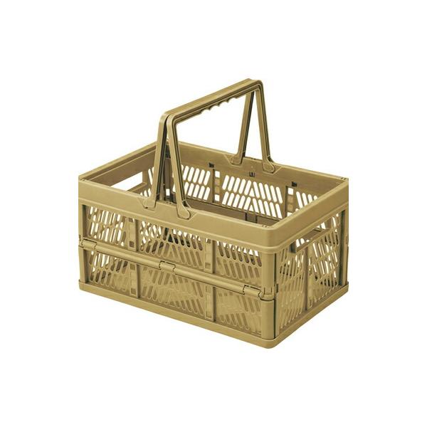 収納ボックス RV キッチン ストッカー 収納庫 カゴ かご ラック 洗濯物 ランドリーバスケット 洗濯かご おしゃれ 小物入れ おもちゃ箱 コンテナ スタッキング 折りたたみ キャンプ アウトドア サンドベージュ 約 幅38 奥行26 高さ20