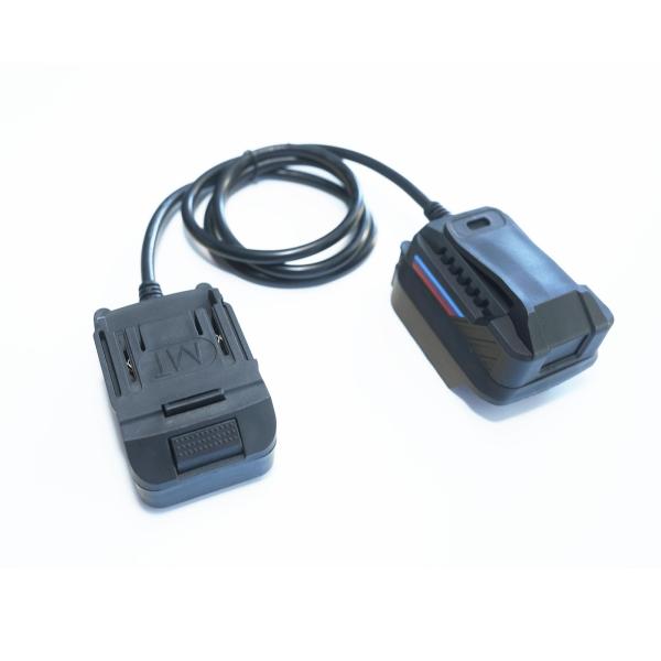 マキタ18Vバッテリー（純正・互換）を当社NANWEI電動工具に使える延長コードです。ご注意：マキタ電動工具に使用できかねます。当社NANWEI電動工具専用となります。【使用便利】NANWEIバッテリー延長コードは、電動工具の重さを軽減する...