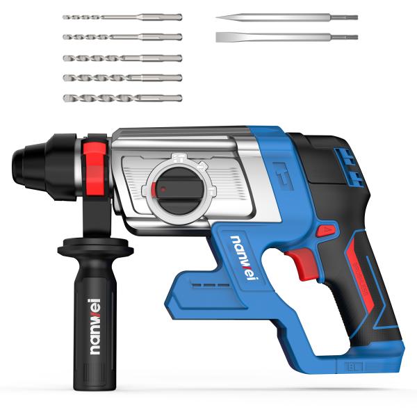 商品内容：【本体のみ】ハンマードリル本体、ビットセット、説明書【4.0Ah電池セット】ハンマードリル本体、ビットセット、説明書4.0Ah電池ｘ2、充電器ｘ1、収納ケース【6.0Ah電池セット】ハンマードリル本体、ビットセット、説明書6.0A...