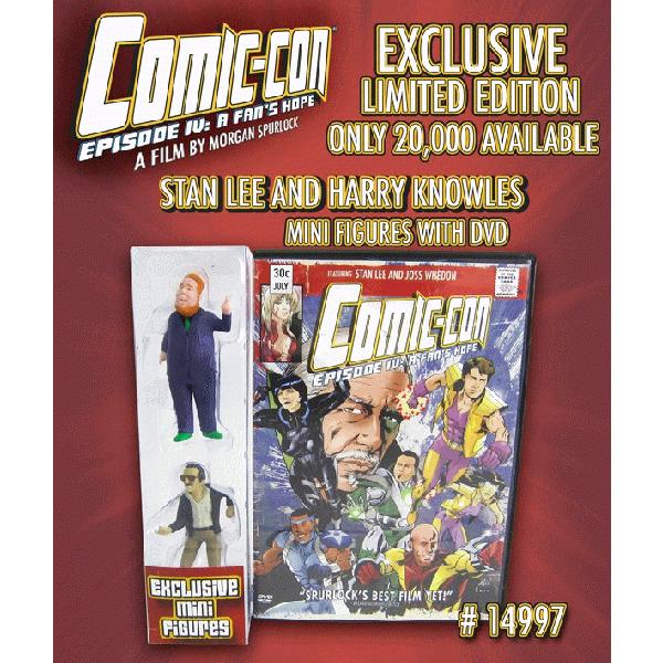 US版NECA2012 コミコン　限定版DVDコミコン　エピソードIV　ファンの希望COMIC-CON EPISODE IV: A FAN'S HOPE87分STAN LEEとHARRY KNOWLESのミニフィギュア（高さ　約7.5センチ...