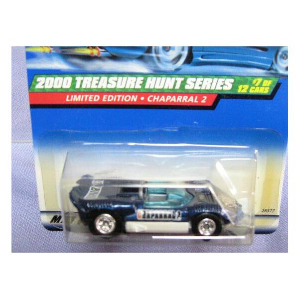 【トレジャーハント】マテルホットウィール2000TREASURE HUNT SERIES★LIMITED EDITION! CHAPARRAL2　＃26377 車の長さ約8センチバックカードパッケージパッケージにソリ等ダメージがある場合もご...