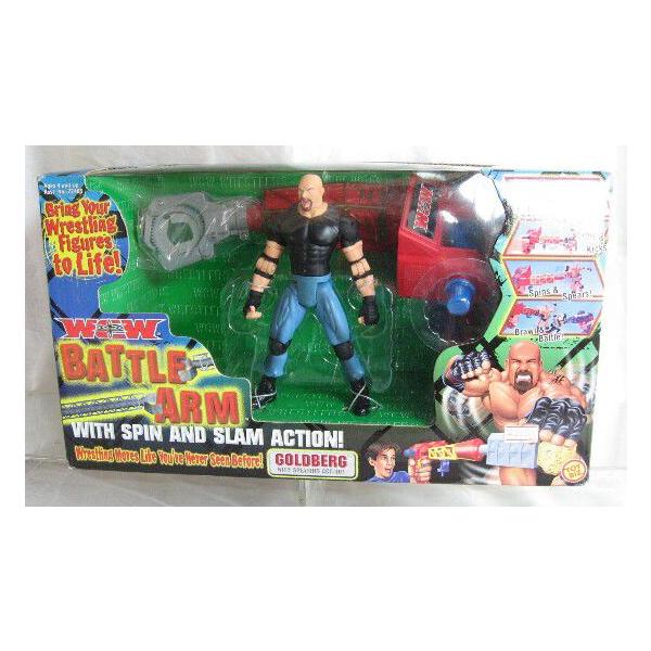 【TOYBIZレスリング】WCW BATTLE ARM ★GOLDBERG SPIN &amp; SLAM ACTION！（77486）<BR>US直輸入品。SPIN＆SLAMｓ！FLIPs＆KICKｓ！　SPINｓ＆SPEAR...