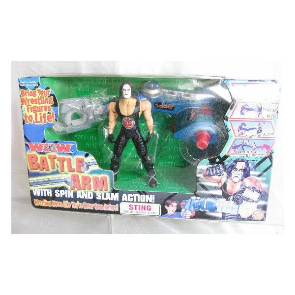 【TOYBIZレスリング】WCW BATTLE ARM ★GOLDBERG SPIN &amp; SLAM ACTION！（77487）US直輸入品。STING　SPIN＆SLAMｓ！FLIPs＆KICKｓ！　SPINｓ＆SPEARｓ！BR...