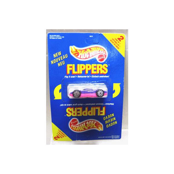 【レアTOY!】マテルホットウィール★NEW! FLIPPERS紫＆ピンクYou just flip a FLIPPERS car over to reveal its second identity.it's easy to do!直輸入...