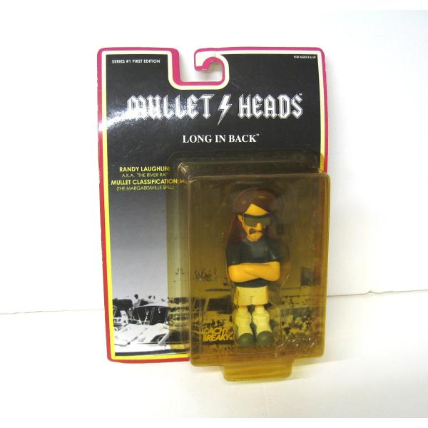 マレットヘッズ ロング イン バック フィギュア ランディ RANDY LAUGHLIN バックカードパッケージフィギュアの高さ　約11センチ年月経過のため、パッケージに反りや色やけなどのダメージがあります。