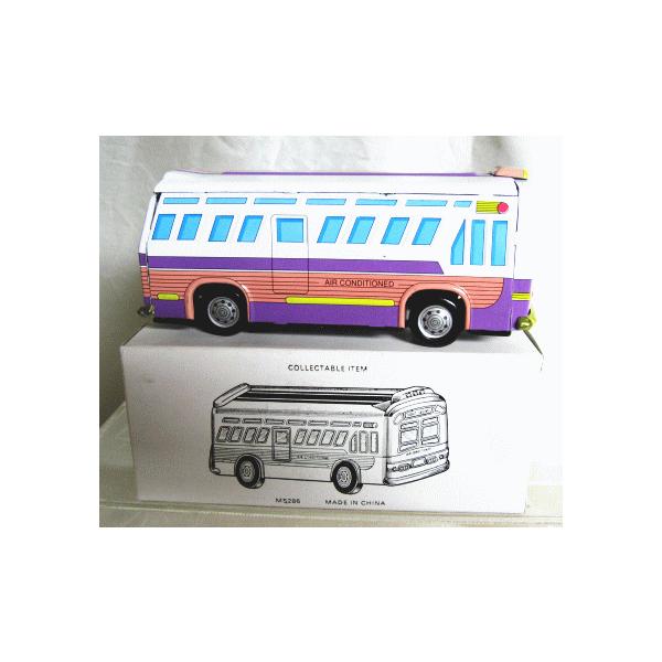 【レトロなブリキ】COLLECTABLE ITEM★チョッとちいさめAIR CONDITIONED バス（B-14）アメリカ・ヨーロッパで大人気のブリキです！懐かしく、新しくもあるブリキのおもちゃを実際に手にとって楽しんでみてください！ゼン...