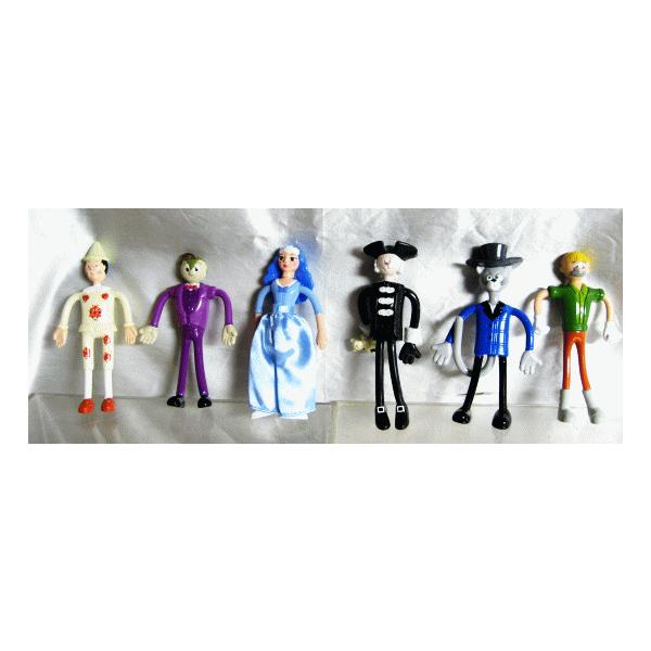 2002年US版マクドナルドピノキオPINOCCHIOフィギュア　6種セットアメリカマクドナルド限定 ハッピーミール写真向かって左からNO.1〜6の順序です。1.ピノキオPINOCCHIO　2.クリケットCRICKET3.ブルーフェアリーB...
