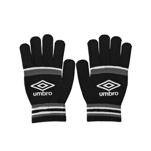 アンブロのニットグローブ、 ブラックXグレーです。